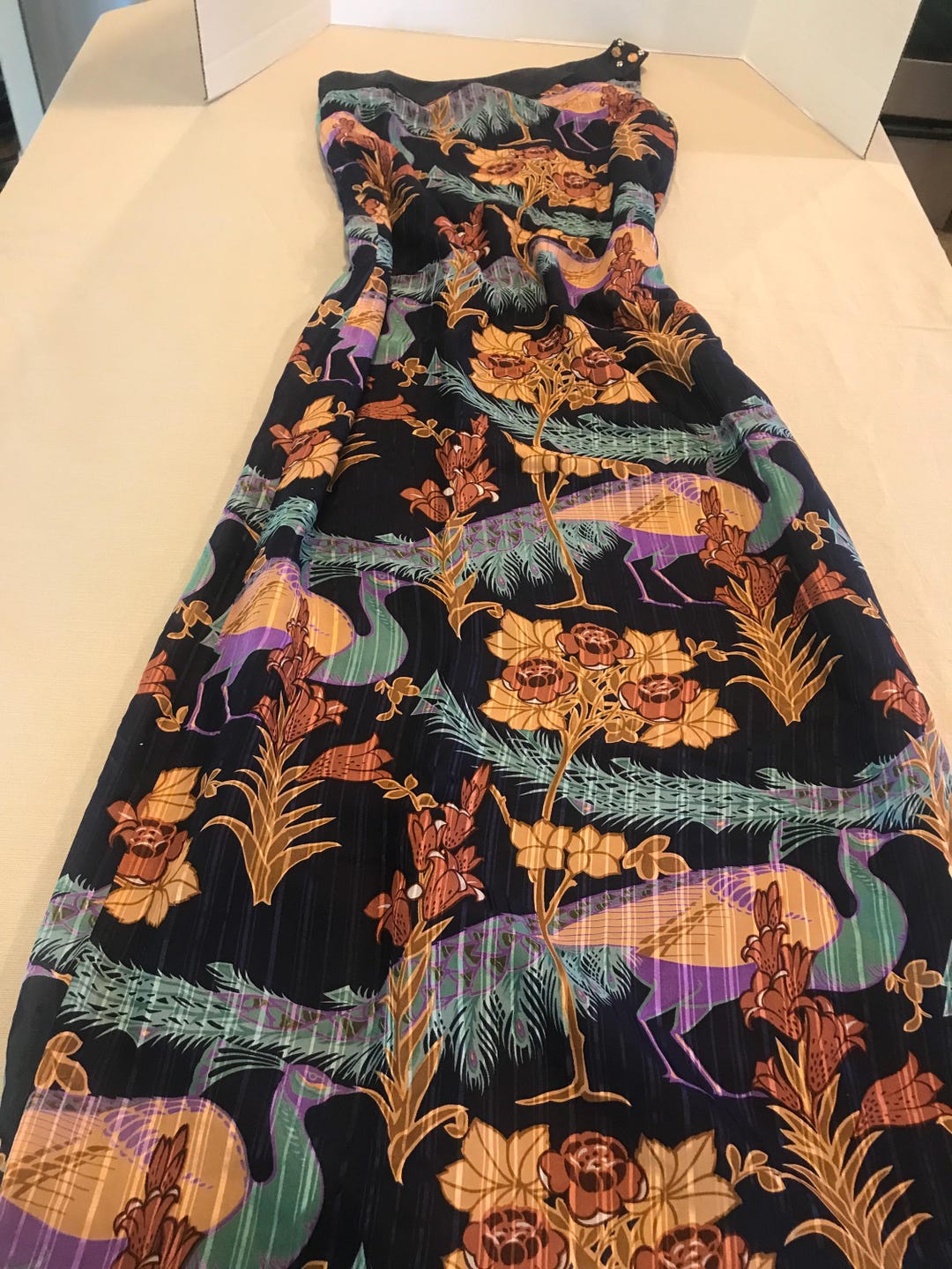 Vintage Jim Heilman Silk Maxi Dress, Size 6, Vintage Jim Heilman One ...