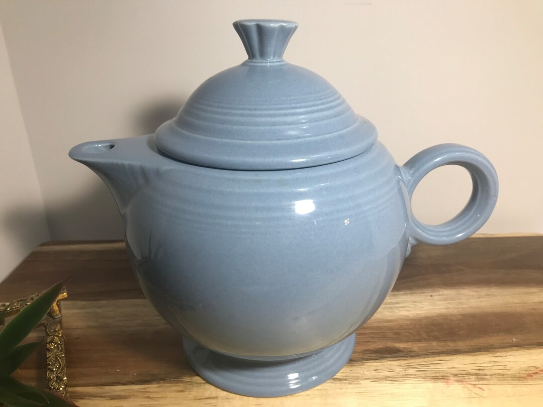 Fiestaware Retired Periwinkle Teapot, Fiestaware Blue Teapot ...