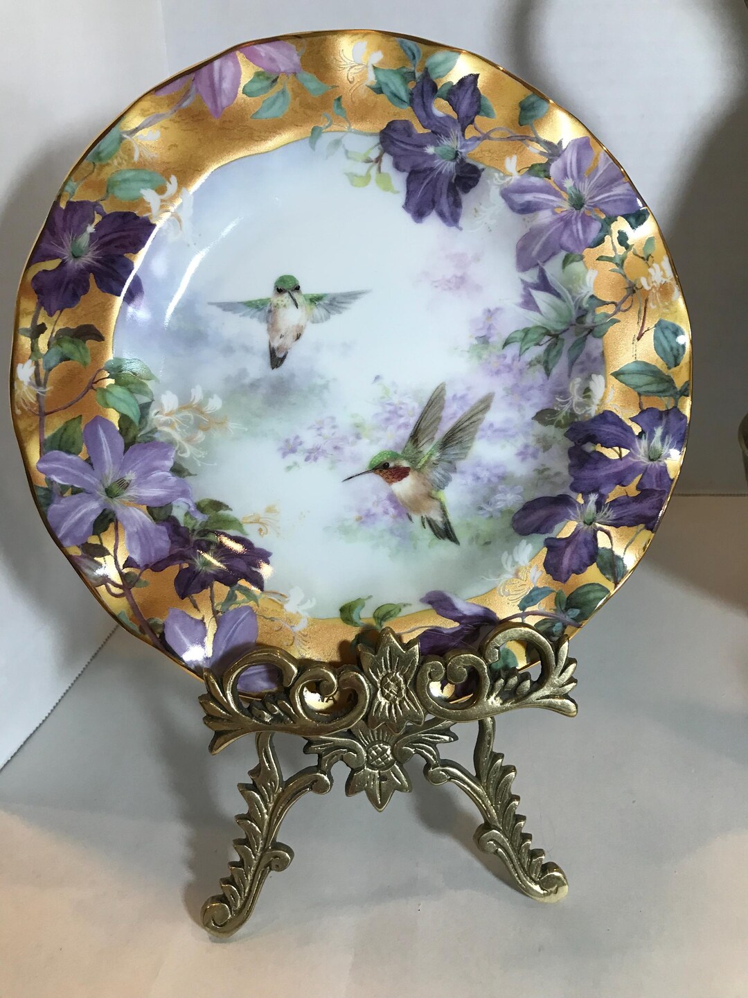 Lena Liu Hummingbird Ruffled Plate, Lena Liu Delicate Treasures ...