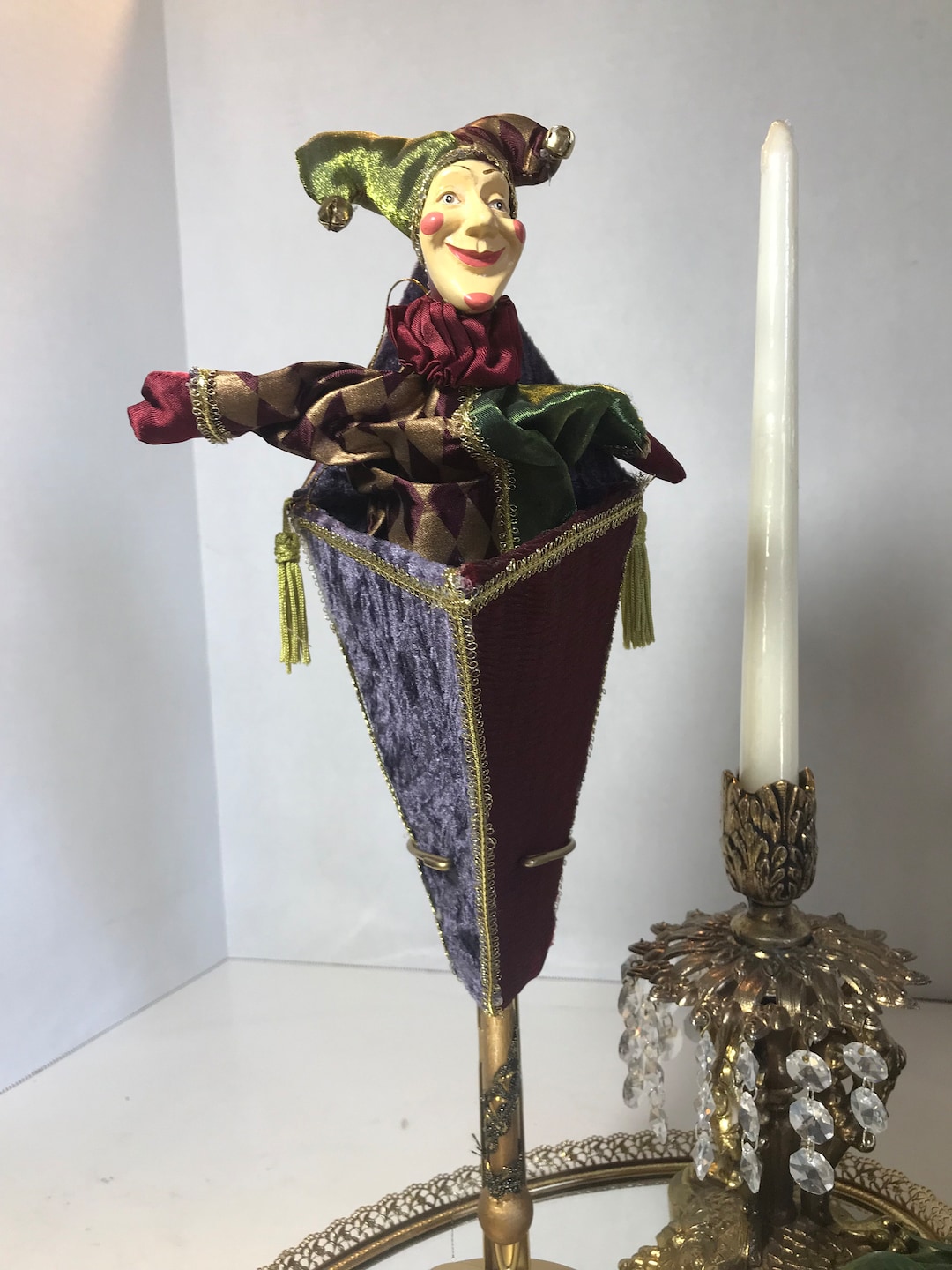 Mark Roberts Vintage Masquerade Elf in Box, Mark Roberts Elf Jester ...