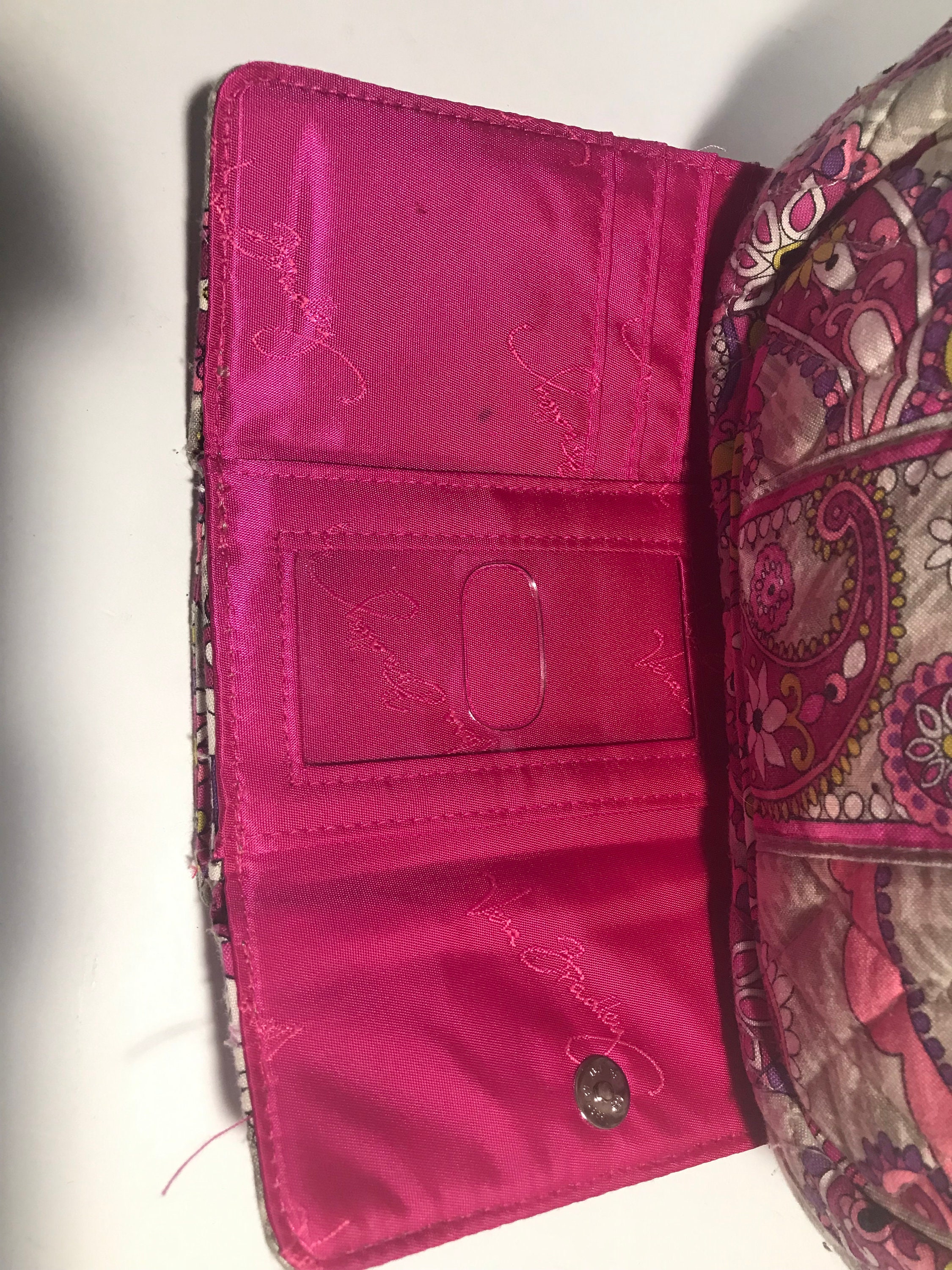 Vera Bradley Quilted Pink Paisley Purse and Wallet Set Vera | Etsy