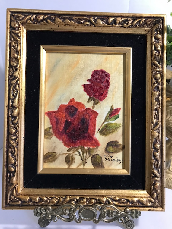 Vintage Red Rose Border