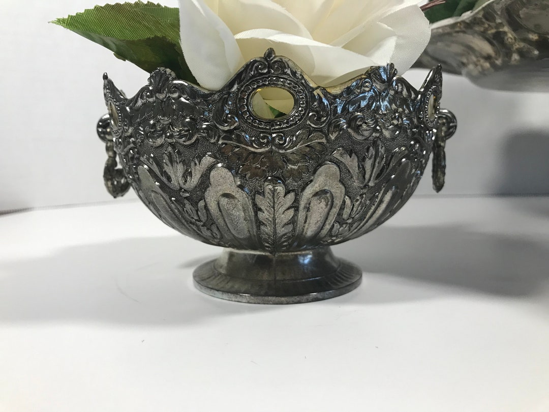 Vintage Silver Plate Candy Dish, Vintage Silverplate Nut Dish, Vintage ...