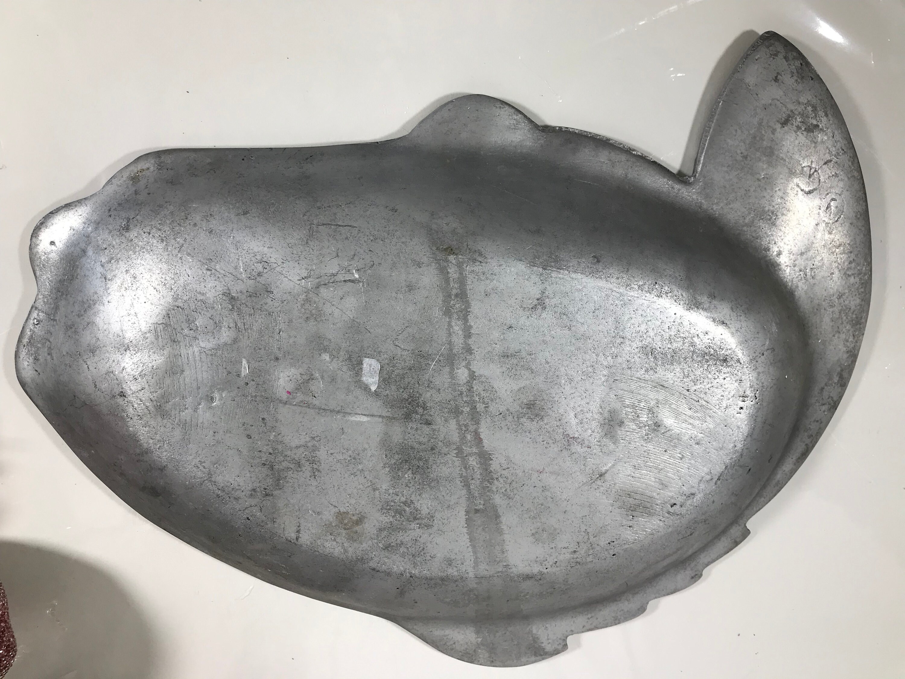 Vintage Pewter Fish Platter, Pewter Serving Platter, Decorative Pewter ...