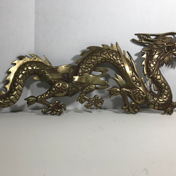 Brass Dragon Wall Art - Etsy