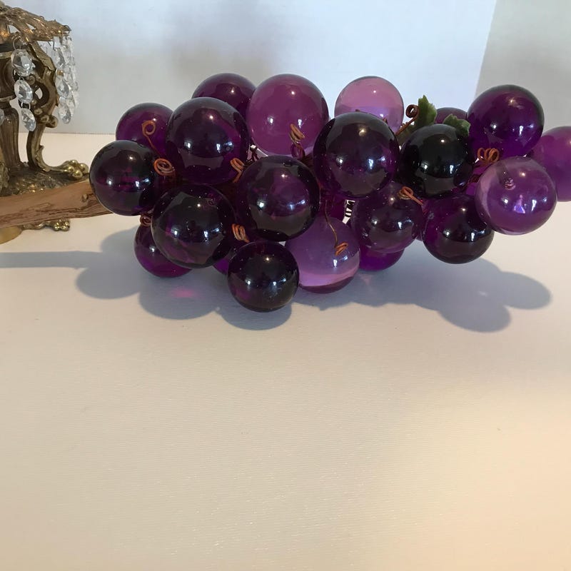 Lucite Grapes - Etsy