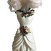 Vintage Ceramic White Dress Vase, White Vase in Shape of Dress With ...