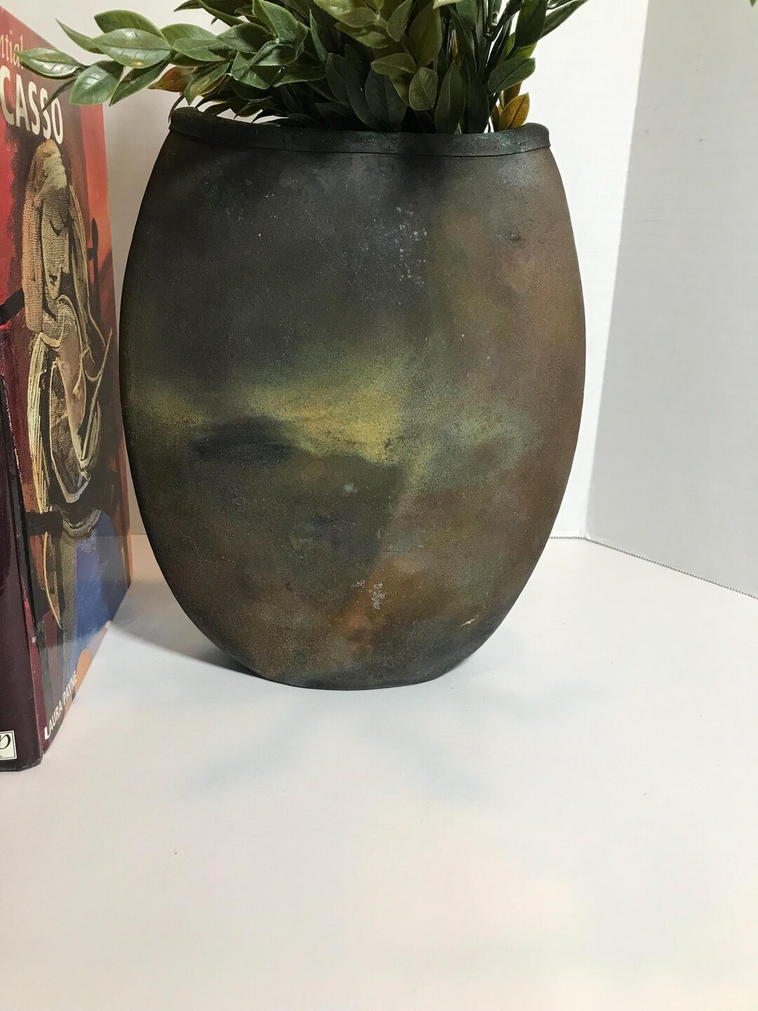 Michael Weinberg Art Pottery Large Vase Signed, Michael Weinberg Raku ...