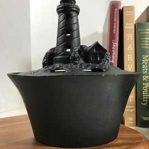 Vintage Wood Stove Cast Iron Humidifier, Vtg Cast Iron Nautical Design ...