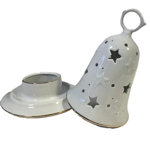 Vintage Apulum Ceramic Fairy Lamp, Apulum White Porcelain Tealight ...