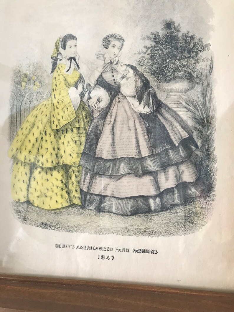 Vintage 60s Victorian Reproduction Wall Art in Original Wood - Etsy