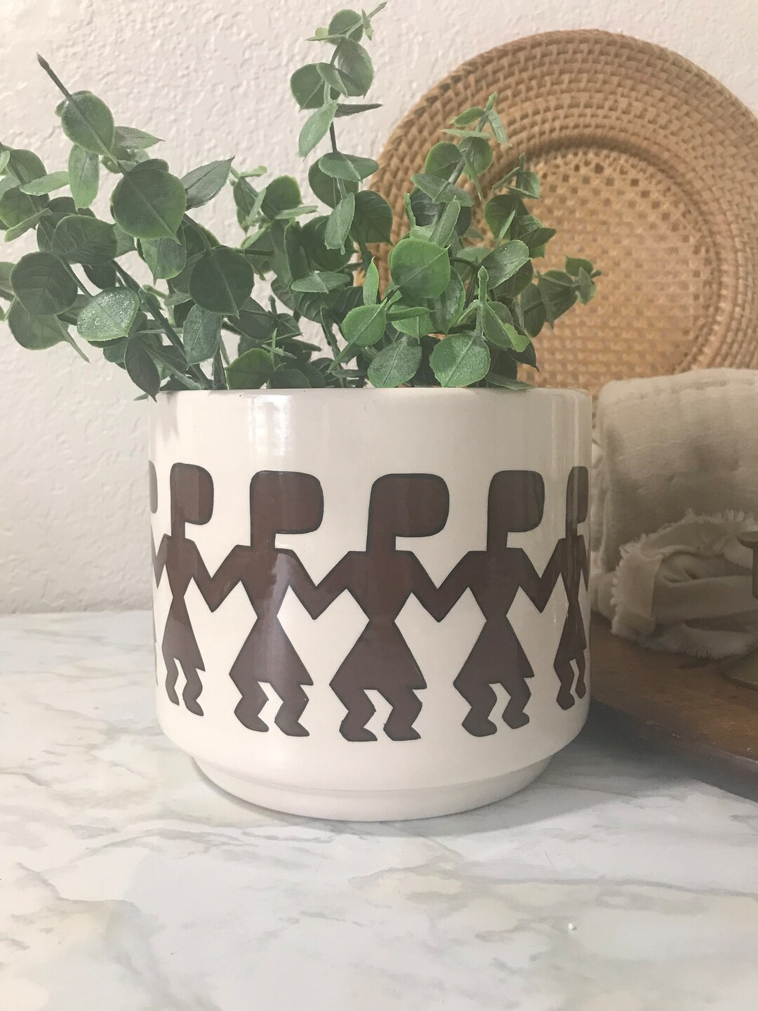 Vintage 70s Art Pottery, Vintage 1970 the Flower Shop Planter, Signed ...