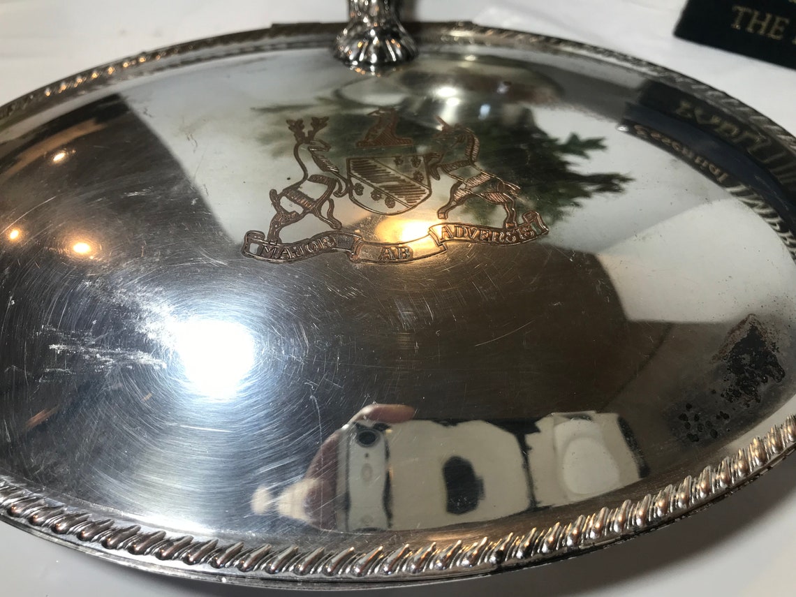 Vintage Silverplate Silent Butler, Vtg B Rogers Silver Co Crumb Catcher ...