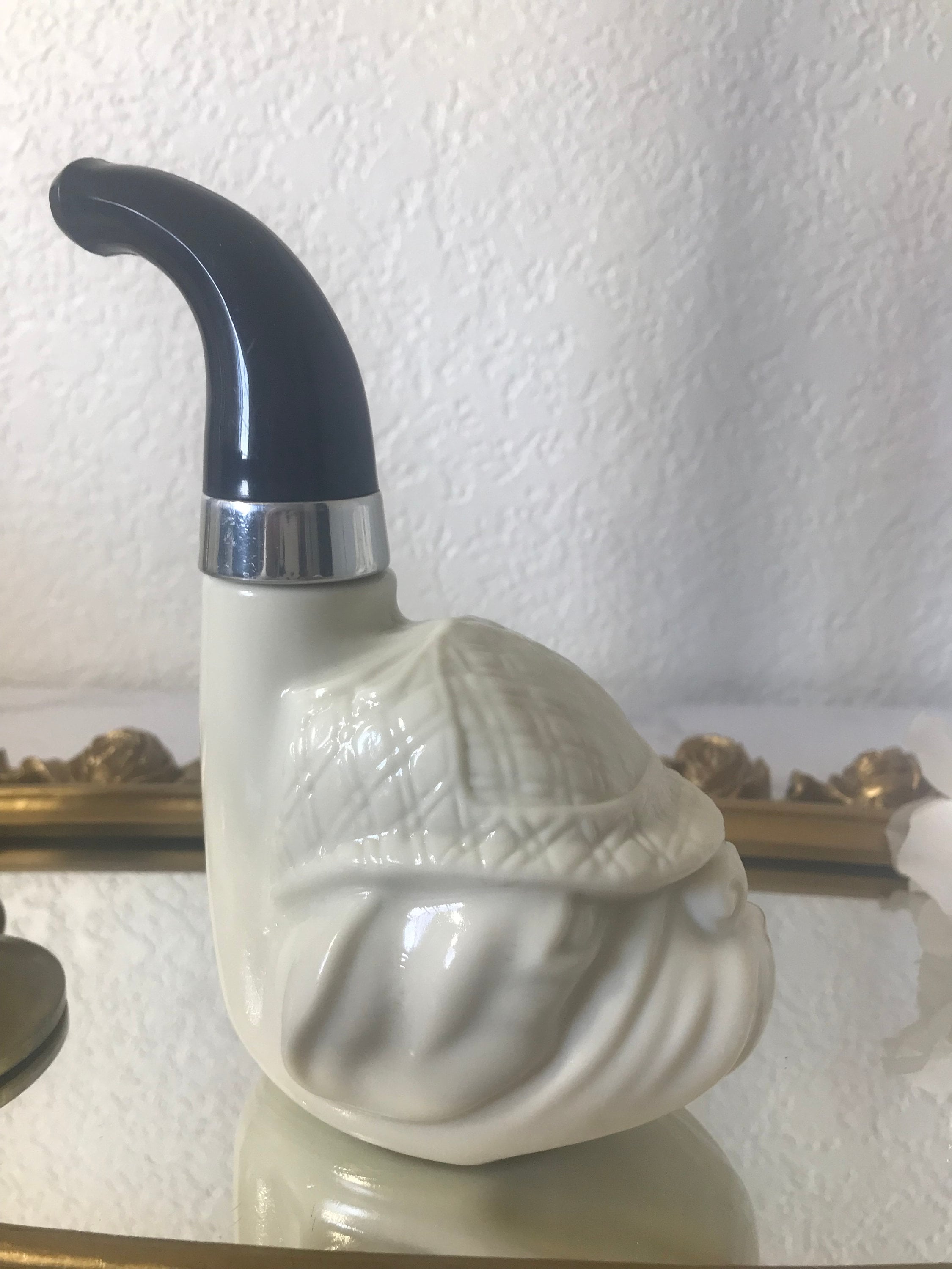 Avon Vintage Bulldog Pipe Aftershave Bottle, Vintage Avon White Bulldog ...