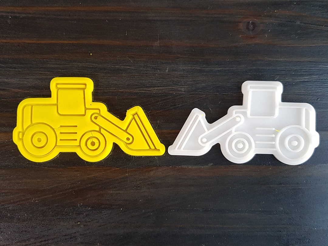 Bulldozer Cookie Cutter and Stamp - Etsy