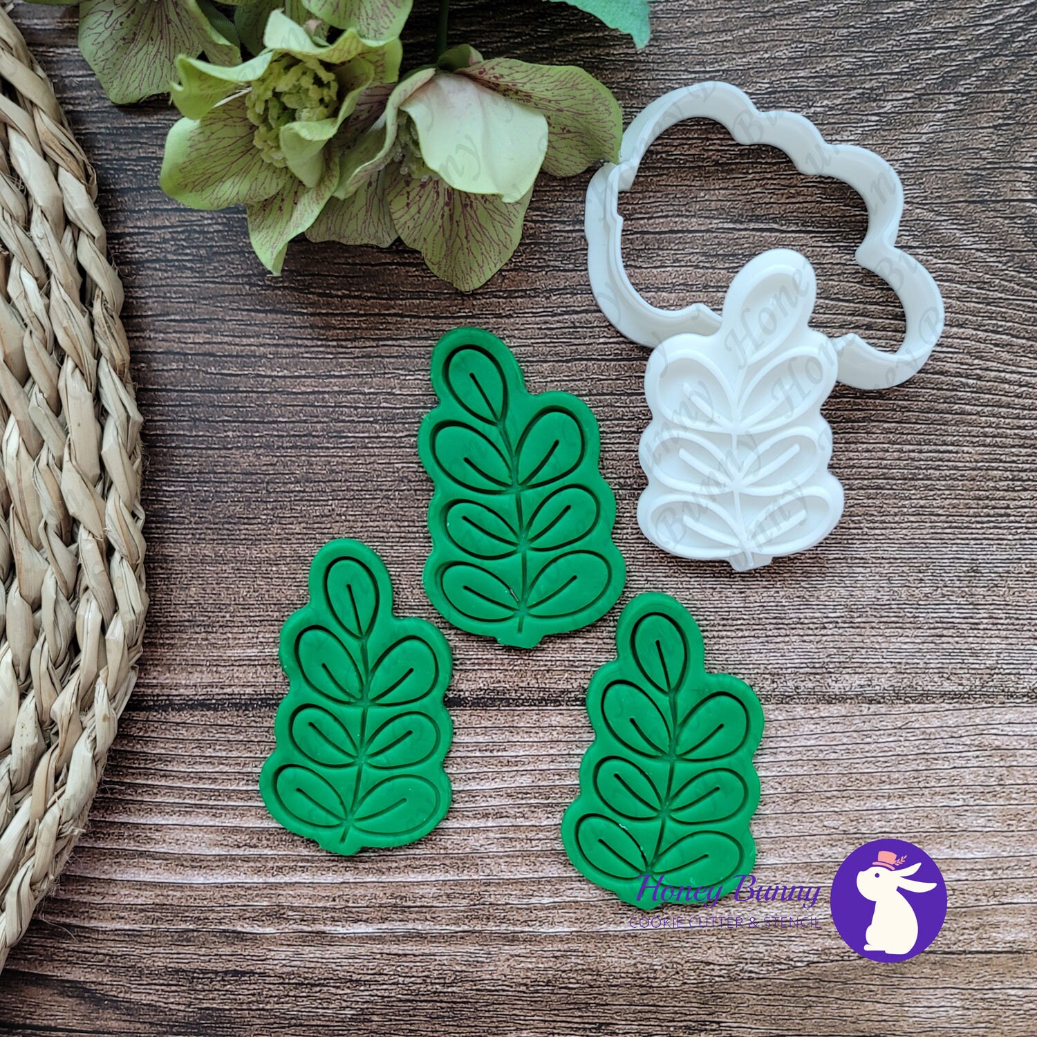 Leaf 06 Cookie Cutter Stamp 2 PCS | Etsy