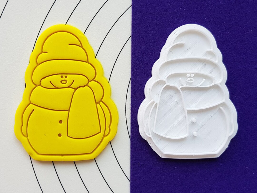 Snowman Cookie Cutter and Stamp - Etsy