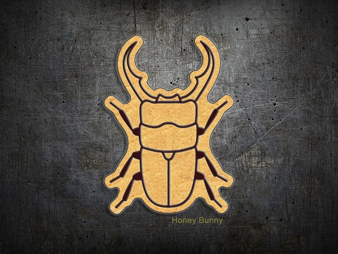 Stag Beetle Cookie Cutter and Stamp (2 PCS) - Etsy