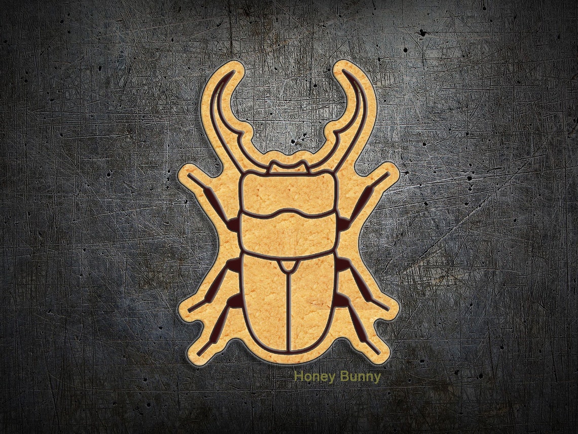 Stag Beetle Cookie Cutter and Stamp 2 PCS | Etsy