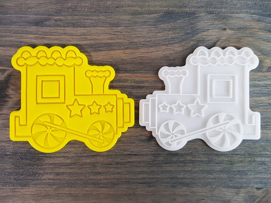 Christmas Train (locomotion) Cookie Cutter and Stamp - Etsy