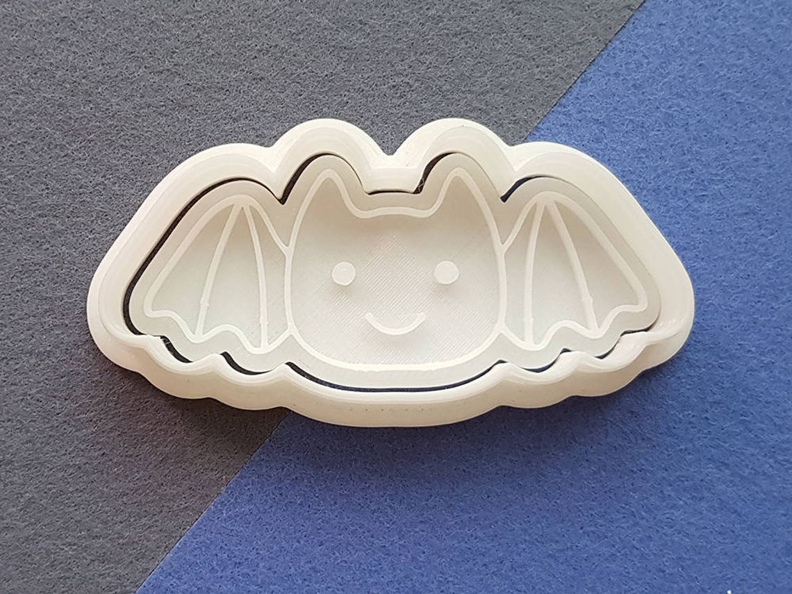 Cute Bat Cookie Cutter and Stamp / Thanksgiving Cookie Cutter | Etsy
