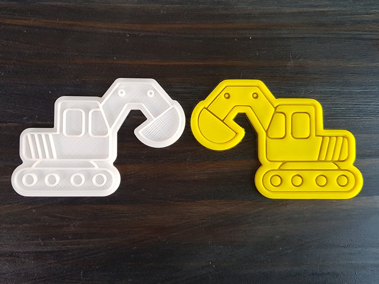Excavators Cookie Cutter and Stamp - Etsy
