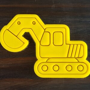 Excavators Cookie Cutter and Stamp - Etsy