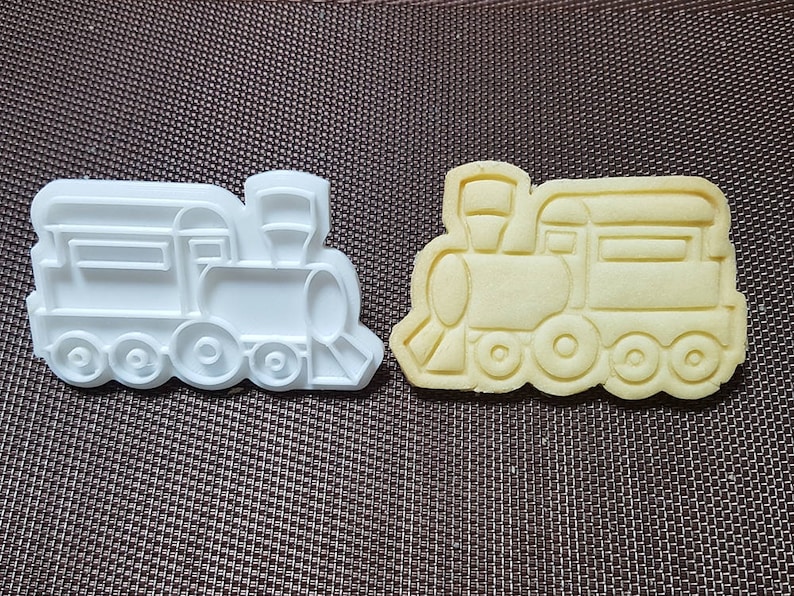 Steam Locomotive Cookie Cutter and Stamp | Etsy