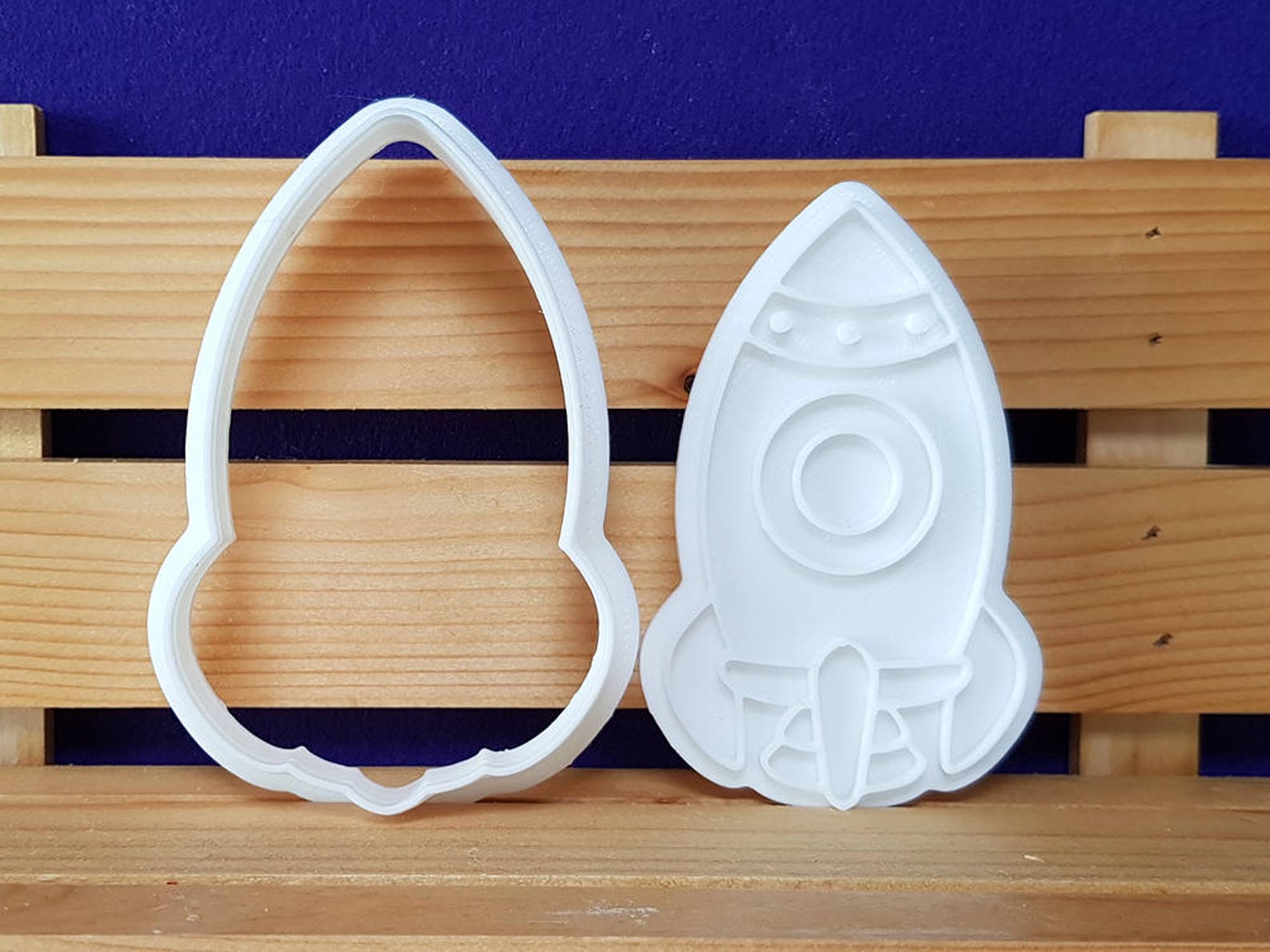 Space Ship Cookie Cutter and Stamp - Etsy