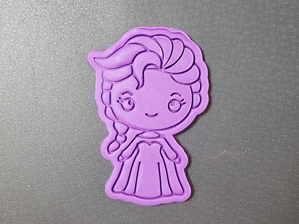 Elsa From Frozen Cookie Cutter and Stamp / Princess Cookie - Etsy