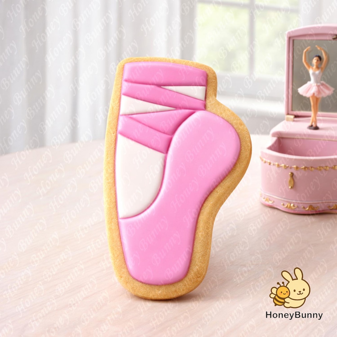 Ballet Shoe Cookie Cutter Set | Cute Pointe Shoe Cookie Cutter & Stamp ...
