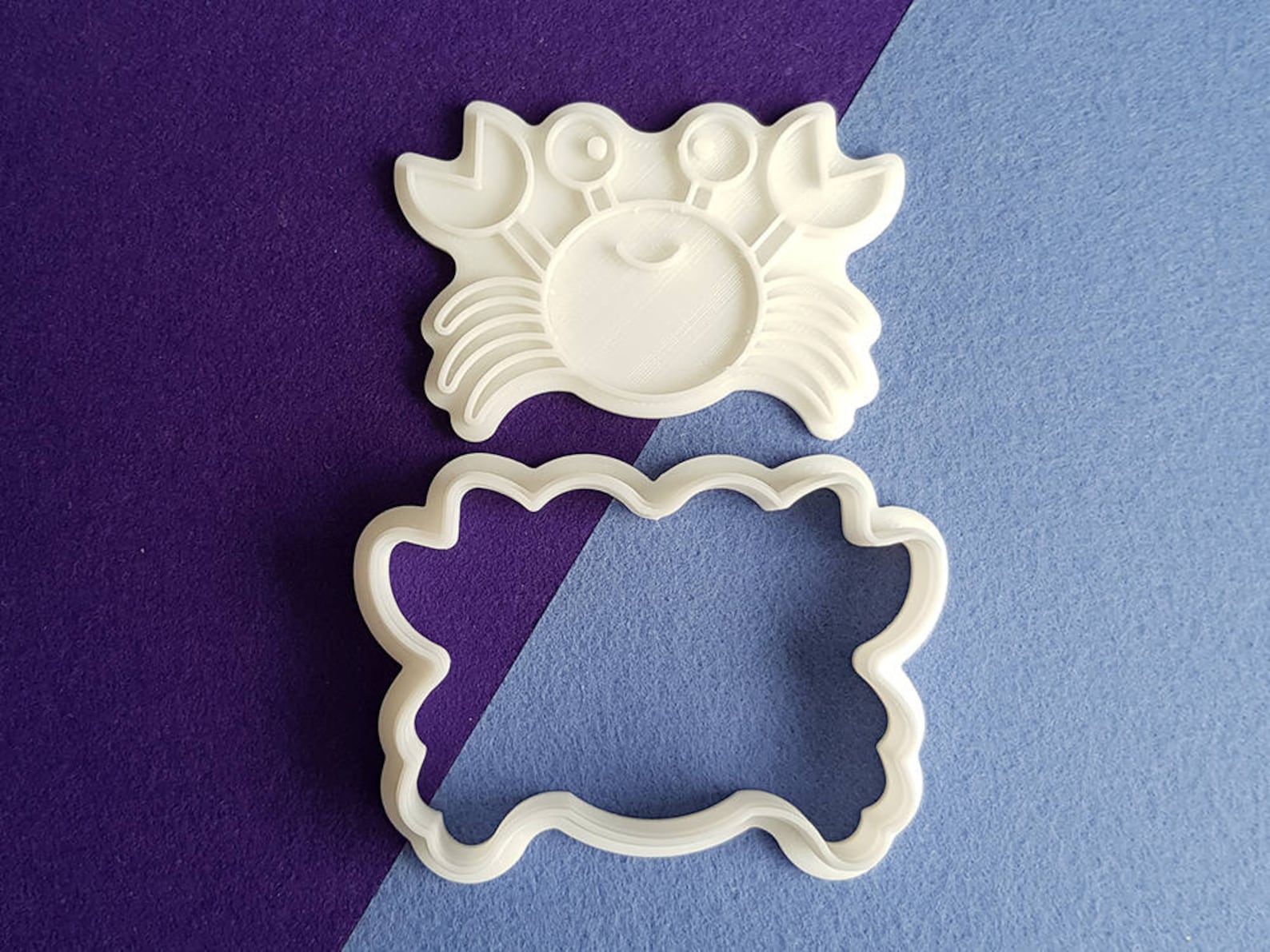 A Cute Crab Cookie Cutter and Stamp | Etsy