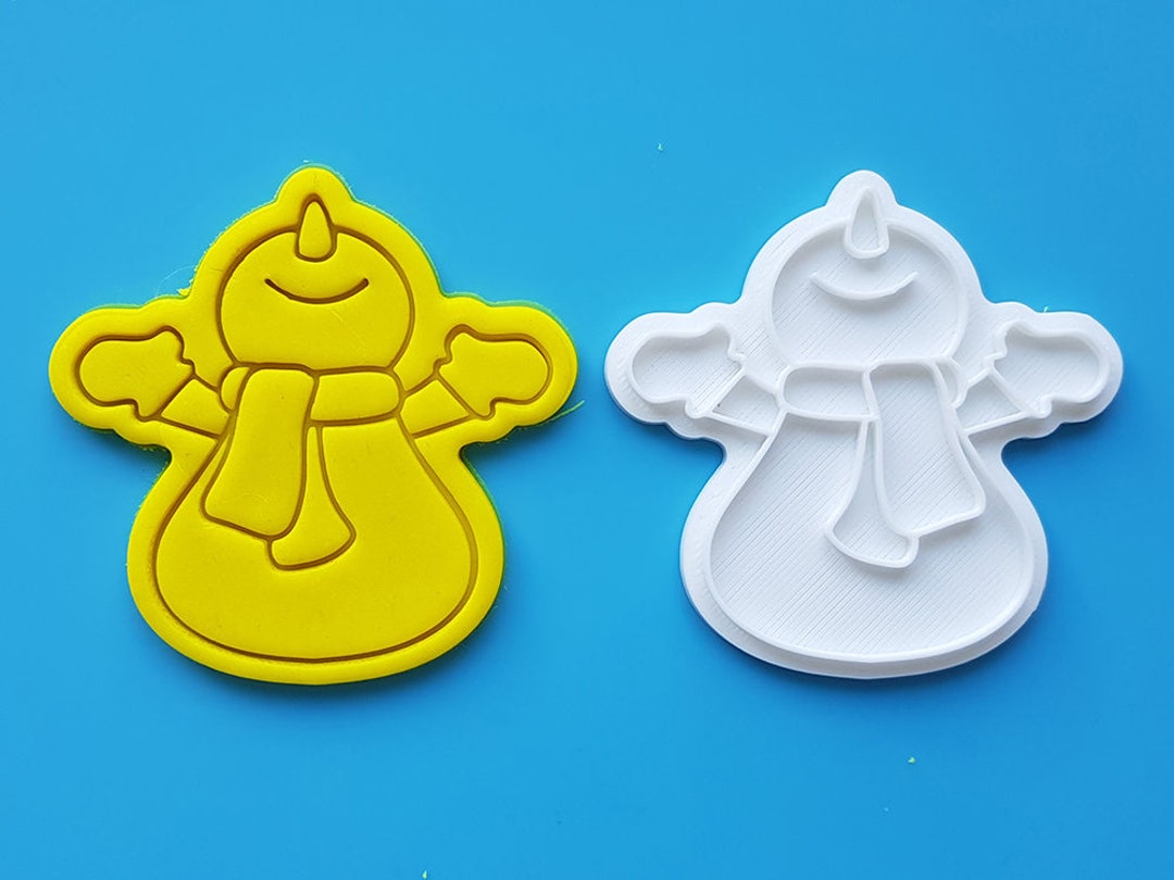 Snowman Waiting for Snow Cookie Cutter and Stamp 2 PCS - Etsy