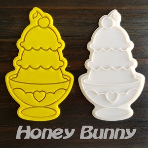Sundae Ice Cream Cookie Cutter and Stamp - Etsy