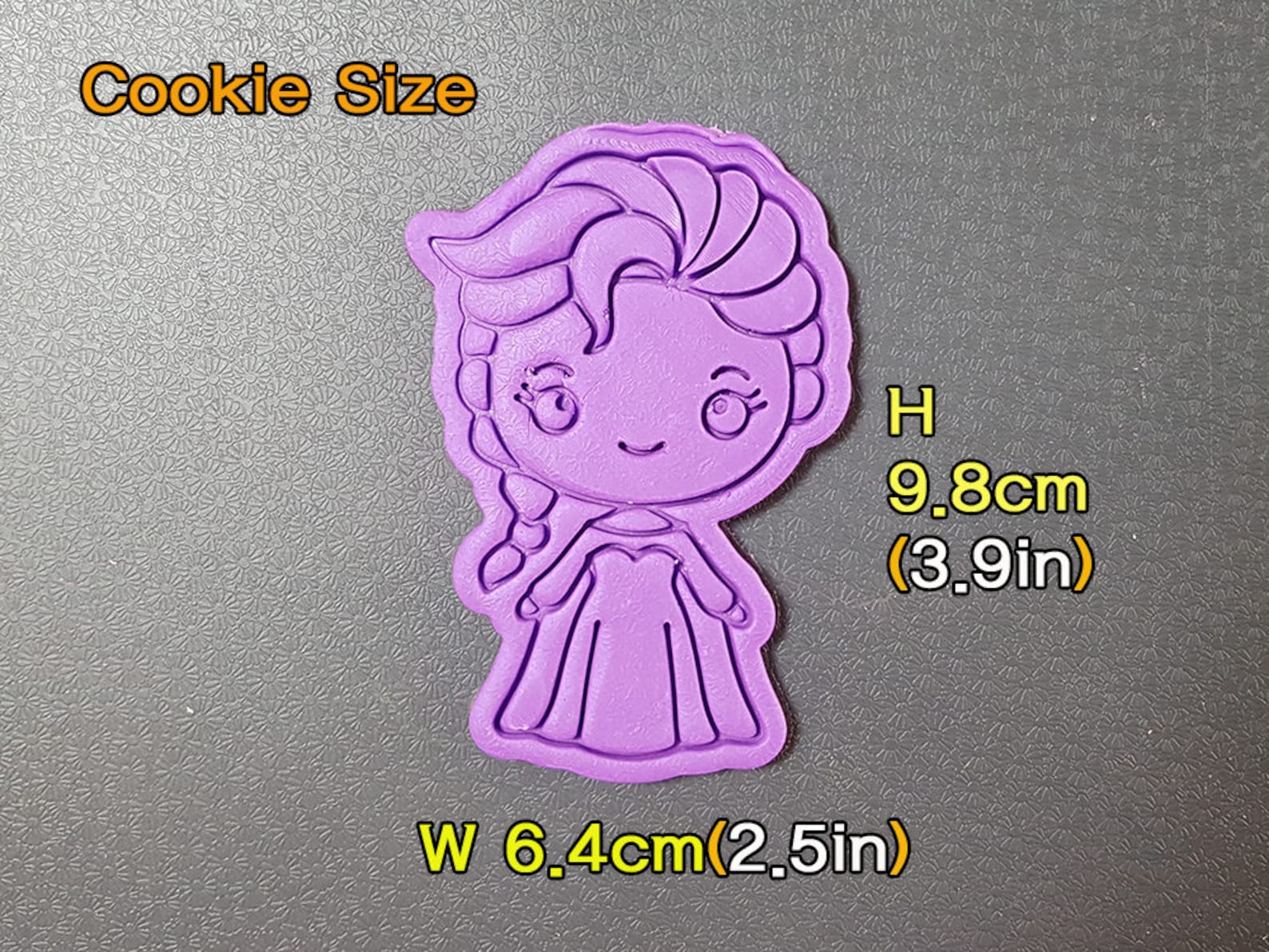 Elsa From Frozen Cookie Cutter and Stamp / Princess Cookie - Etsy