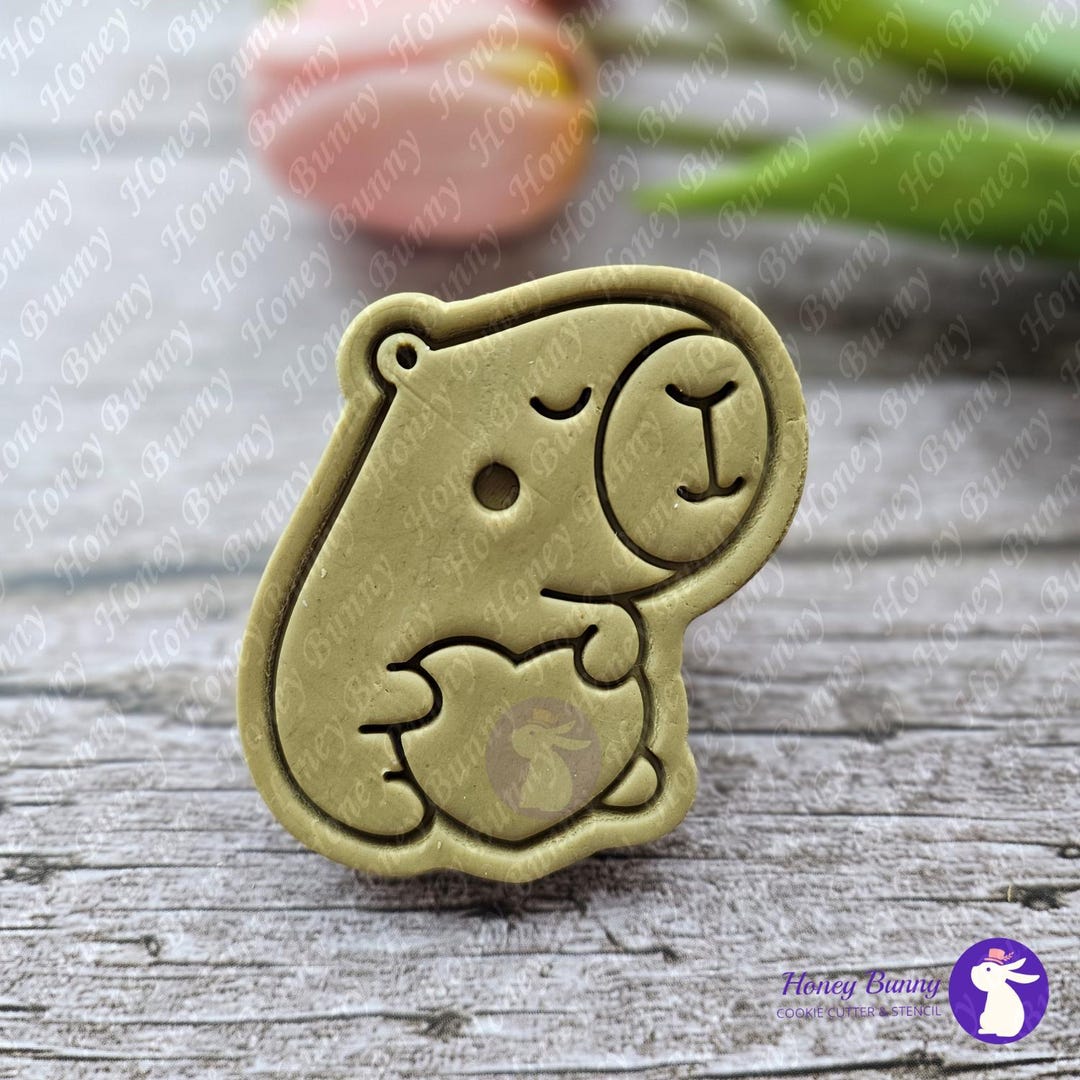 Capybara Holding Heart Cookie Cutter Cookie Mold Fondant - Etsy