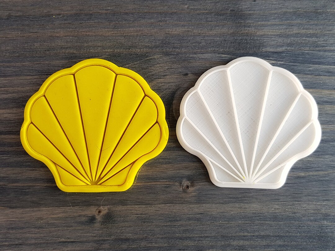 Shell Cookie Cutter and Stamp - Etsy