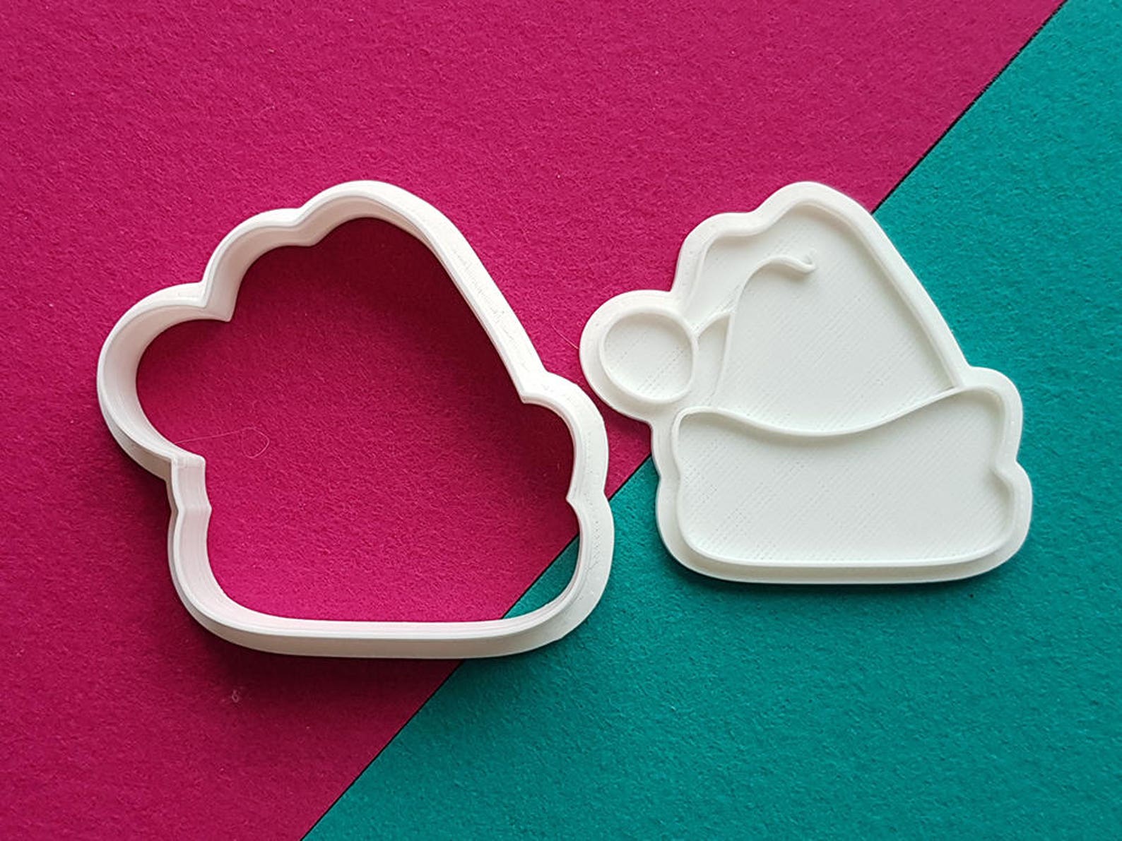 Santa Hat Cookie Cutter and Stamp - Etsy