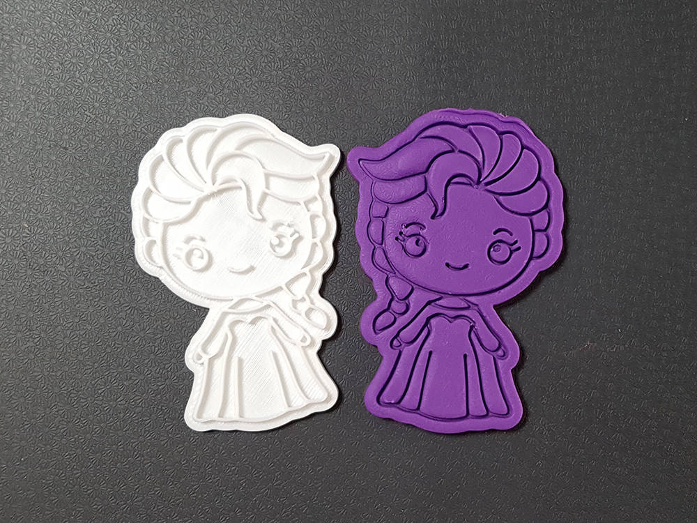 Elsa From Frozen Cookie Cutter and Stamp / Princess Cookie - Etsy