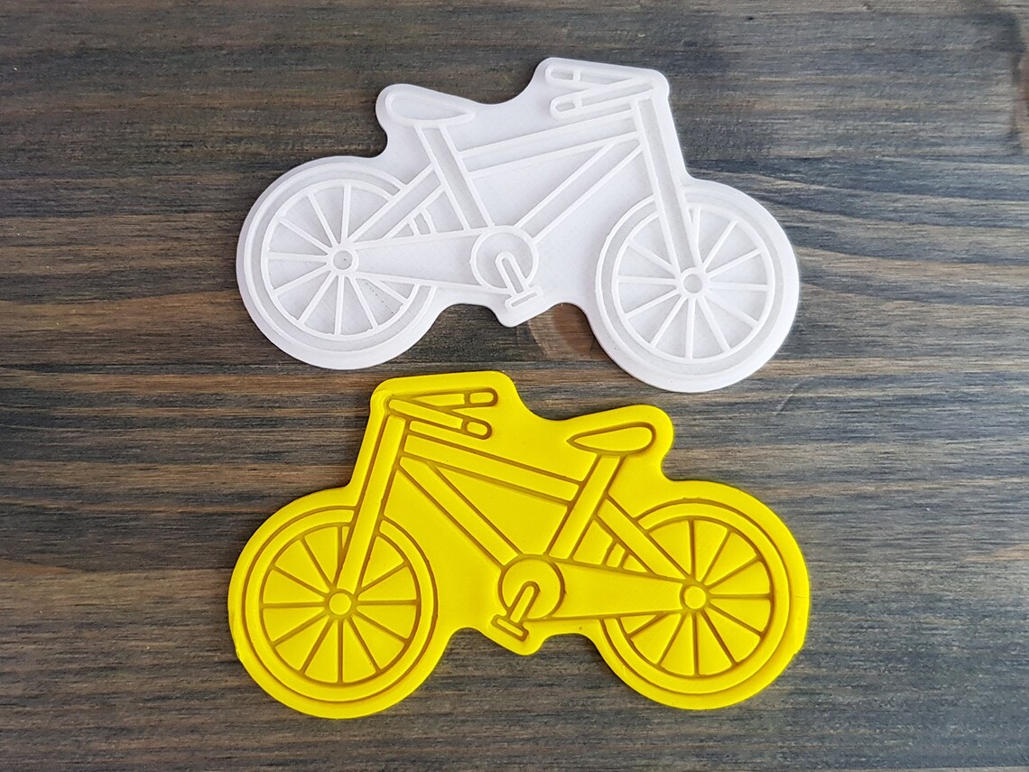 Bicycle Cookie Cutter and Stamp - Etsy