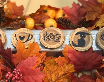 Round Wood Magnets - Etsy