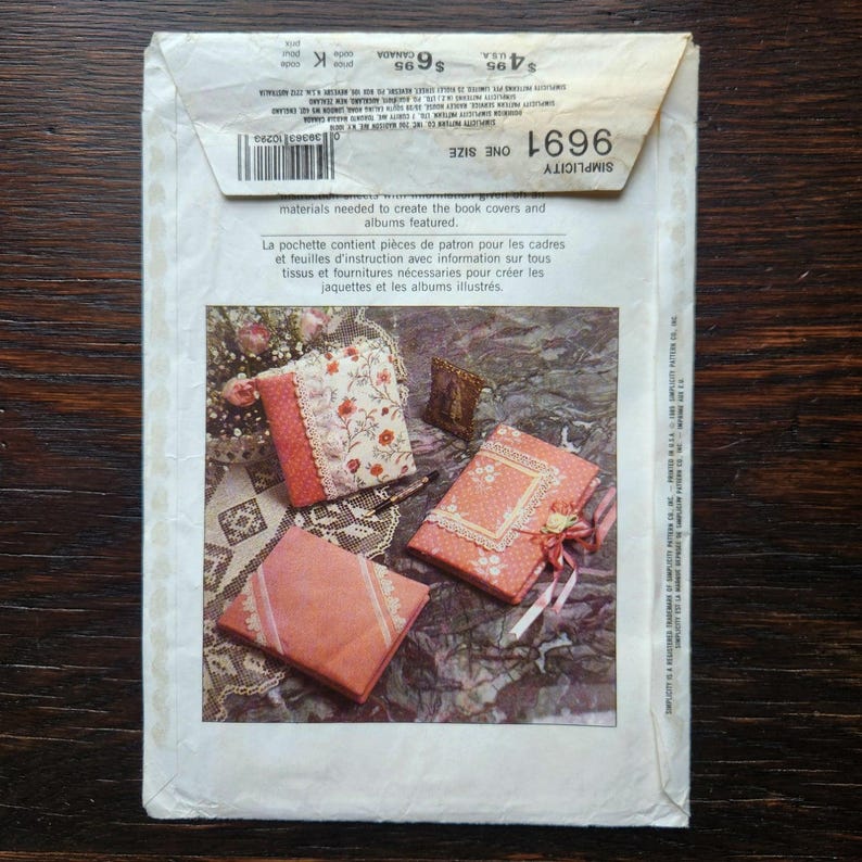 Simplicity 9691 Sewing Pattern Frames Book Covers Albums - Etsy