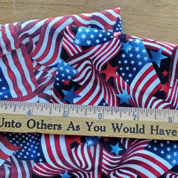 Jewelry & Beauty Craft Supplies & Tools Red White Blue Stars Fabric ...