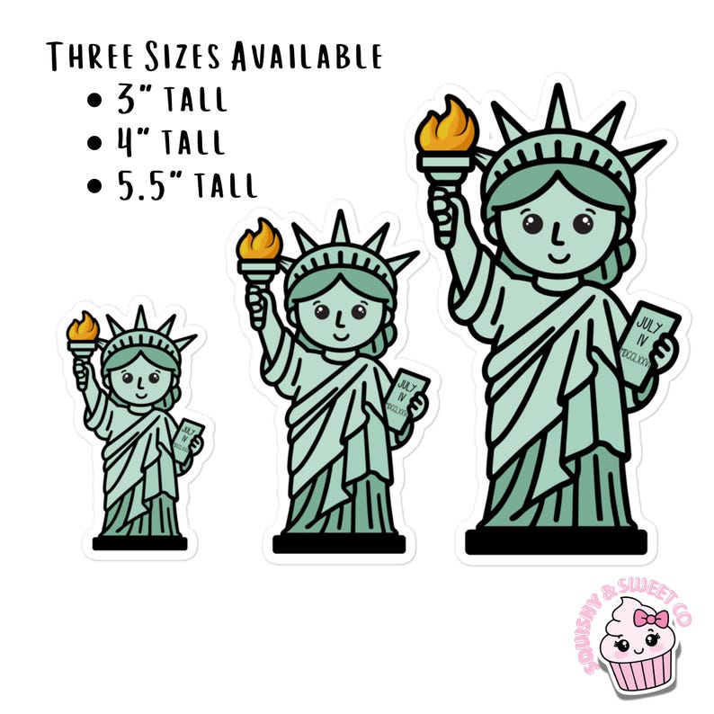 Statue of Liberty Vinyl Sticker – Landmark Series – 3 Sizes Available ...