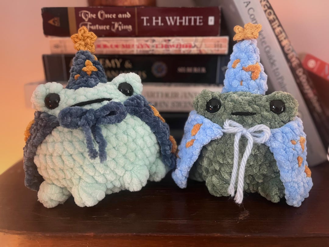 Wizard Frog Crochet Plush: Handmade to Order - Etsy