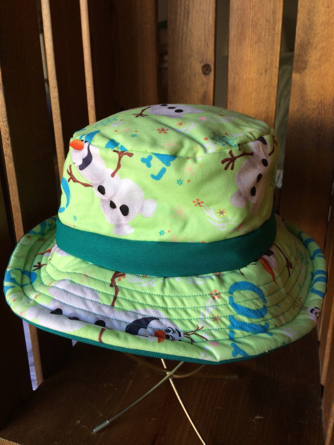 Kid's 2X Green Olaf Bucket Hat - Etsy