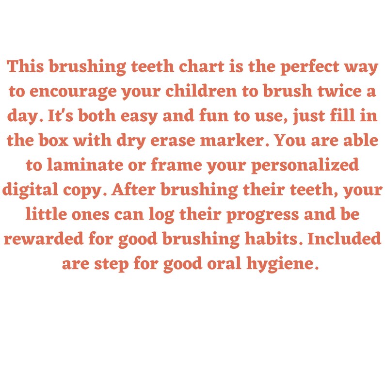 Brush My Teeth Reusable Printable | Brush Your Teeth Printable Chart ...