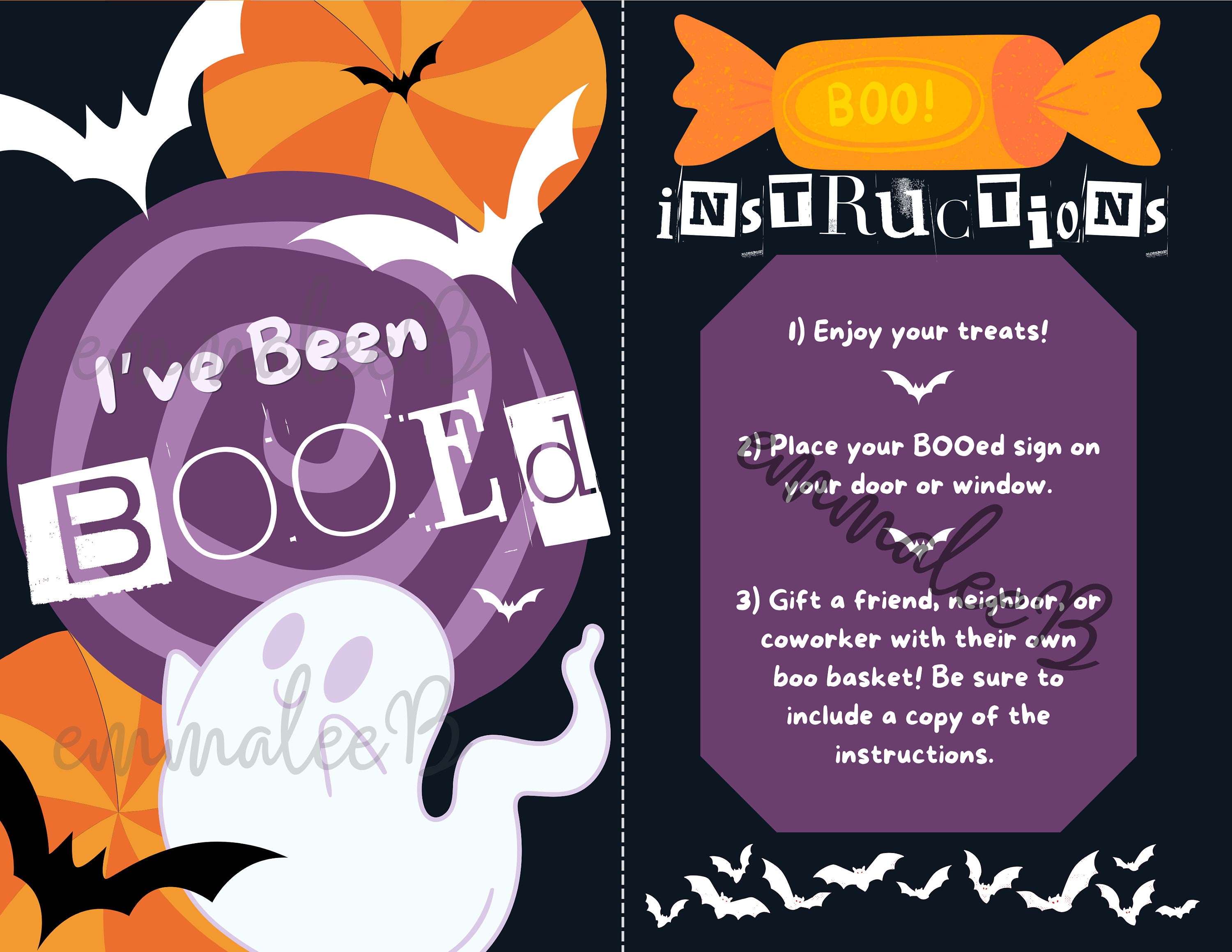 You've Been Booed Halloween Sign Boo Basket Ready to Print - Etsy