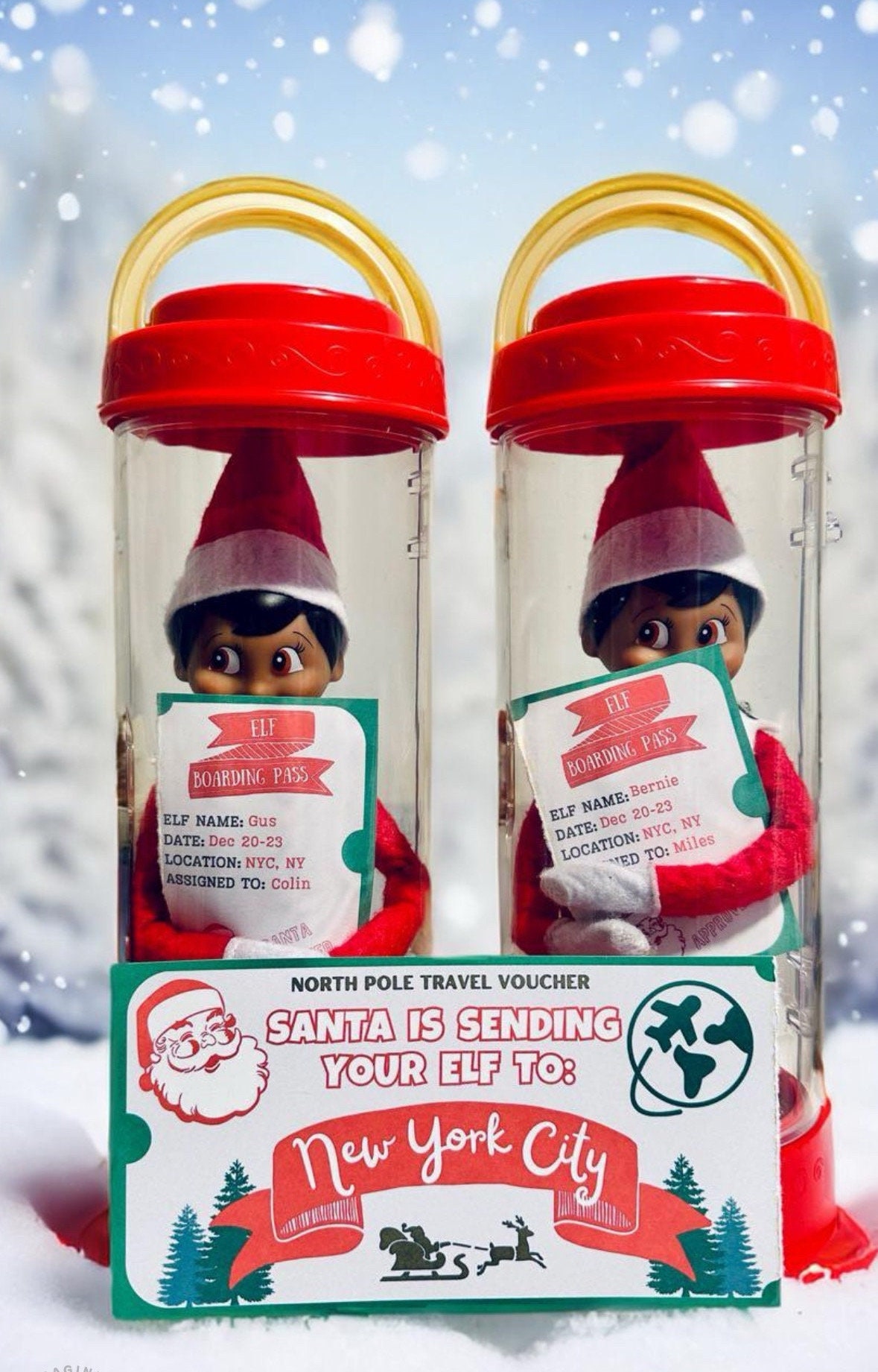 Elf Travel Digital Bundle Boarding Pass and Letter From Santa Kids ...