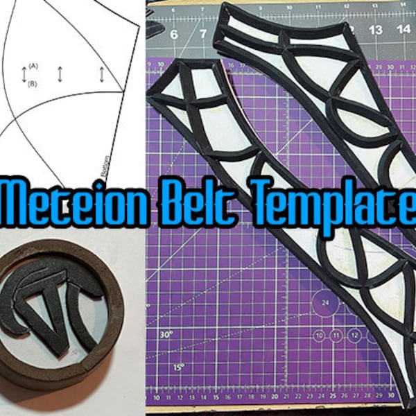 Belt Ends Template - Etsy
